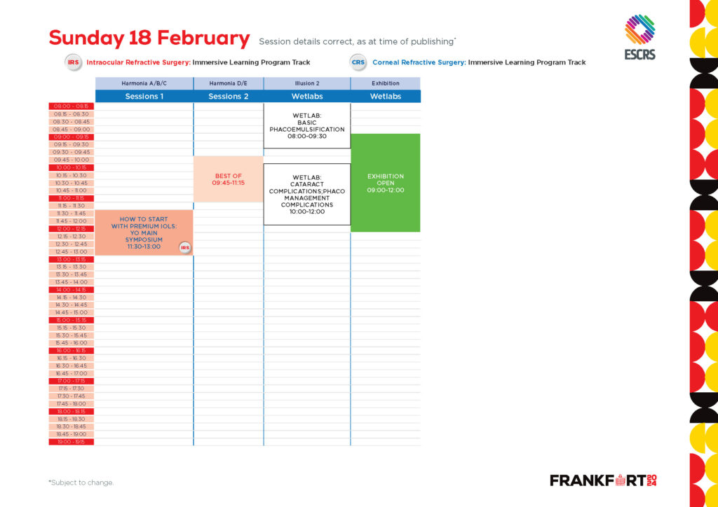 Programme | ESCRS Winter Meeting 2024